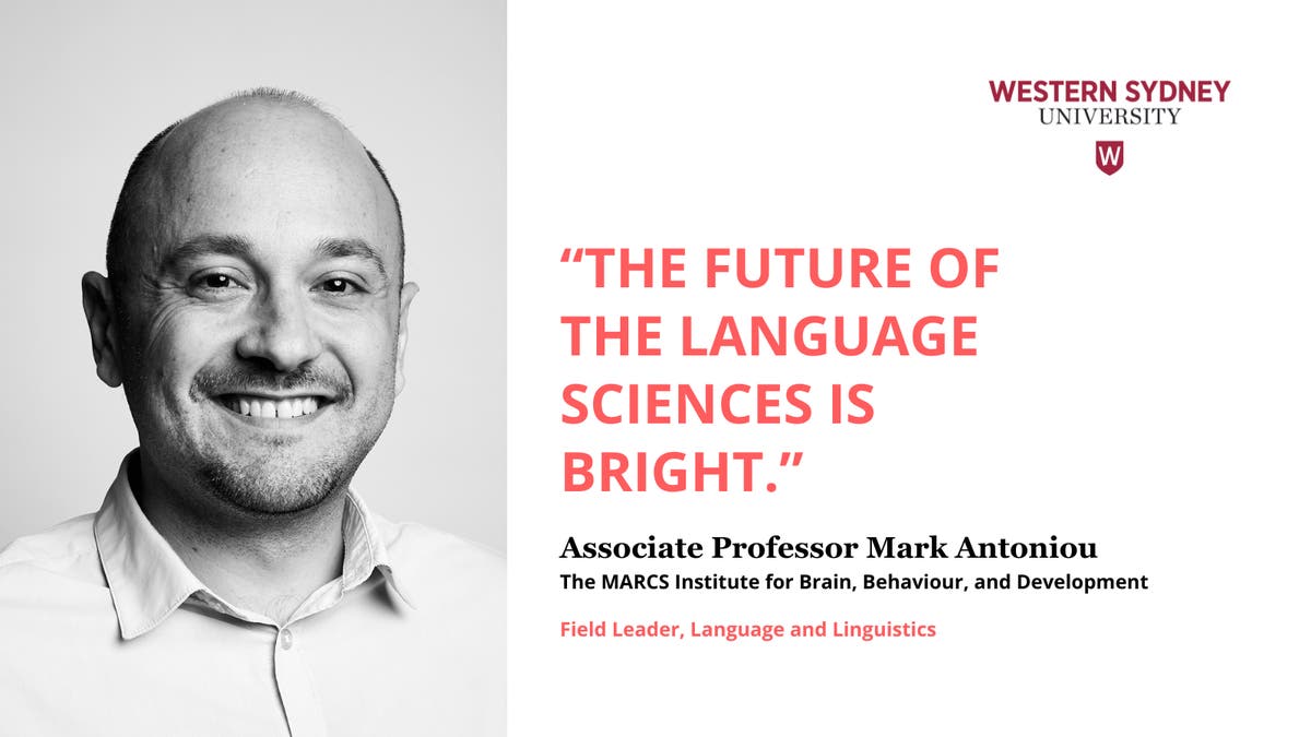 MARCS | A/Prof Mark Antoniou – Field Leader in Language & Linguistics