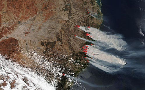 Global analysis shows unprecedented scale of Australian summer of fire